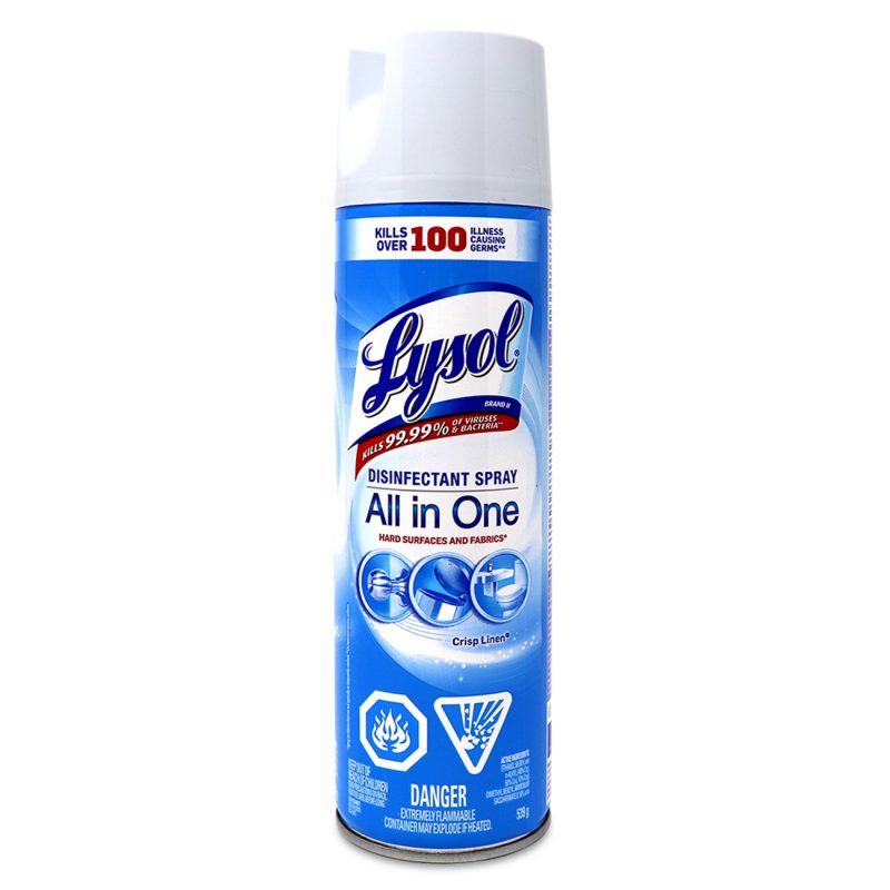 Lysol® Disinfectant Spray – Crisp Linen®12.5oz, 12 PC/Case – Miami Cash ...